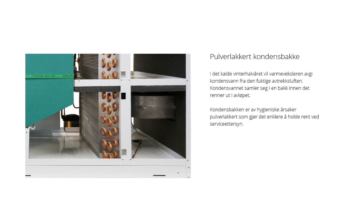 Combi 302 Polar er et ventilasjonsaggregat med varmegjenvinning